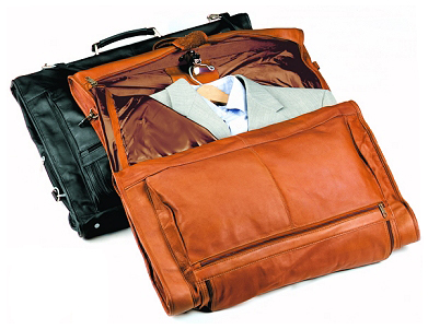 Deluxe Leather Garment Carrier
